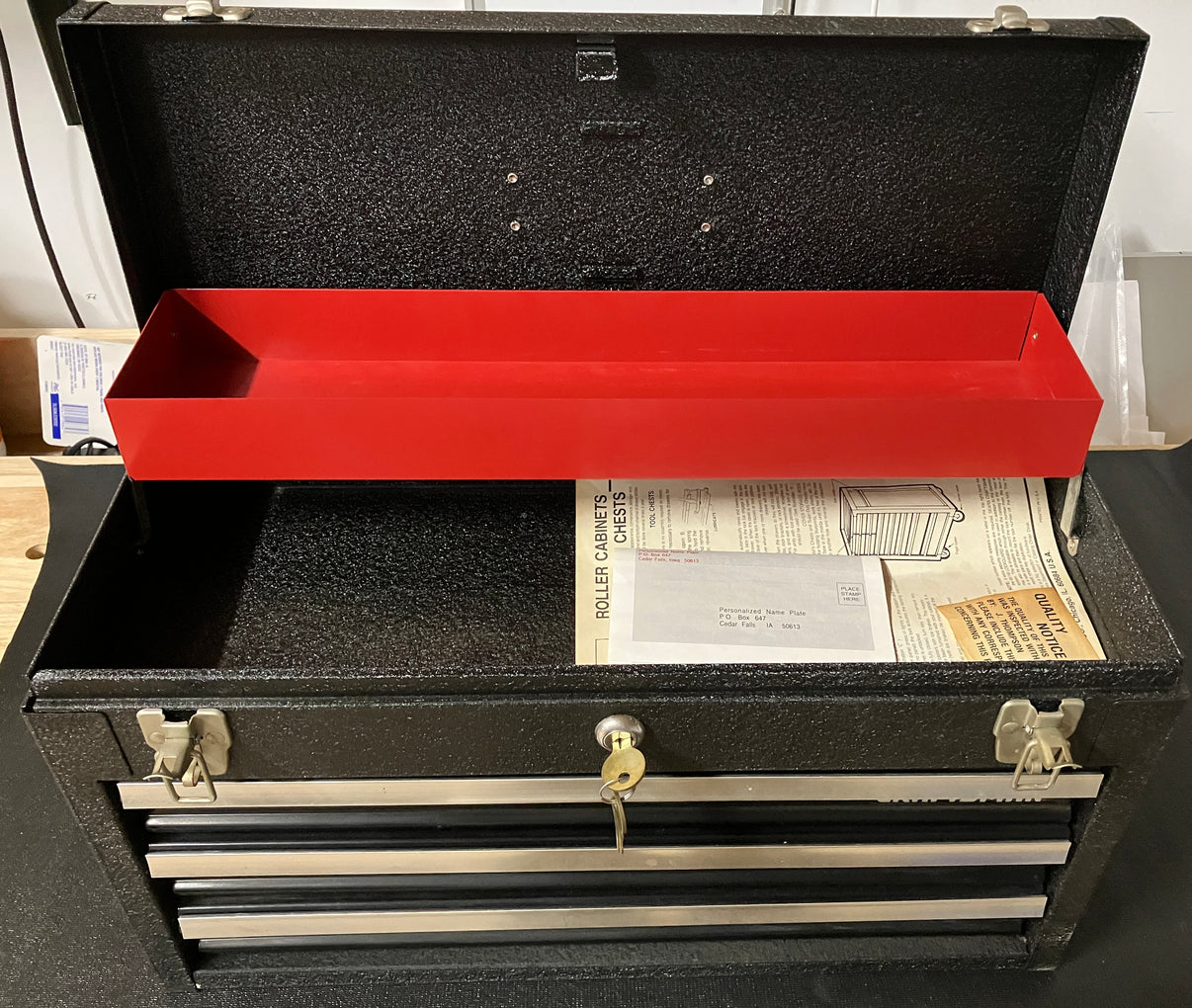 Vintage Craftsman 3 Drawer Rally Tool Box - With 2 Keys – Carolina ...