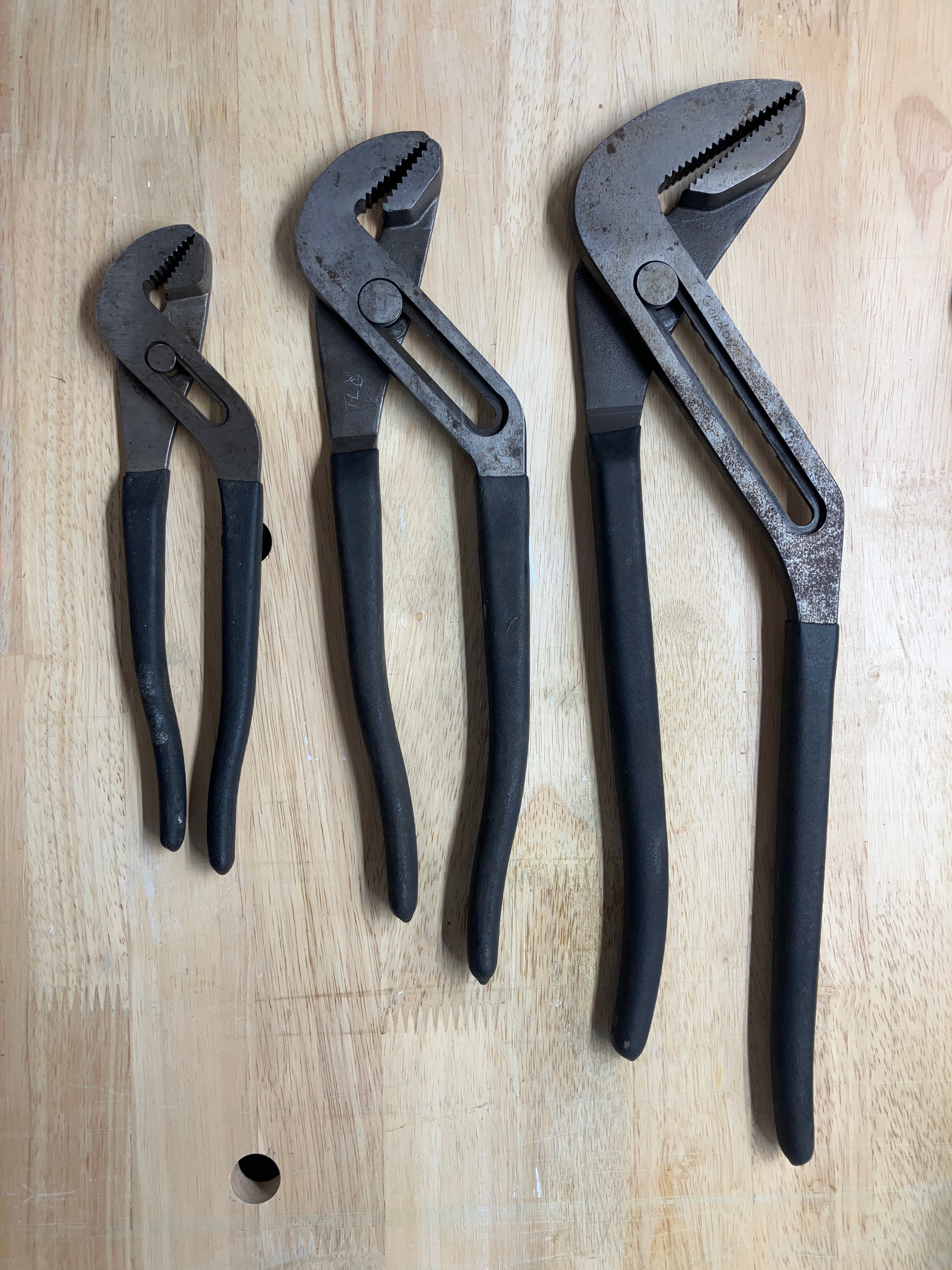 Vintage Craftsman 3pc Tongue Groove Pliers Set 45384 16 45386 13 Carolina Abbey Tools