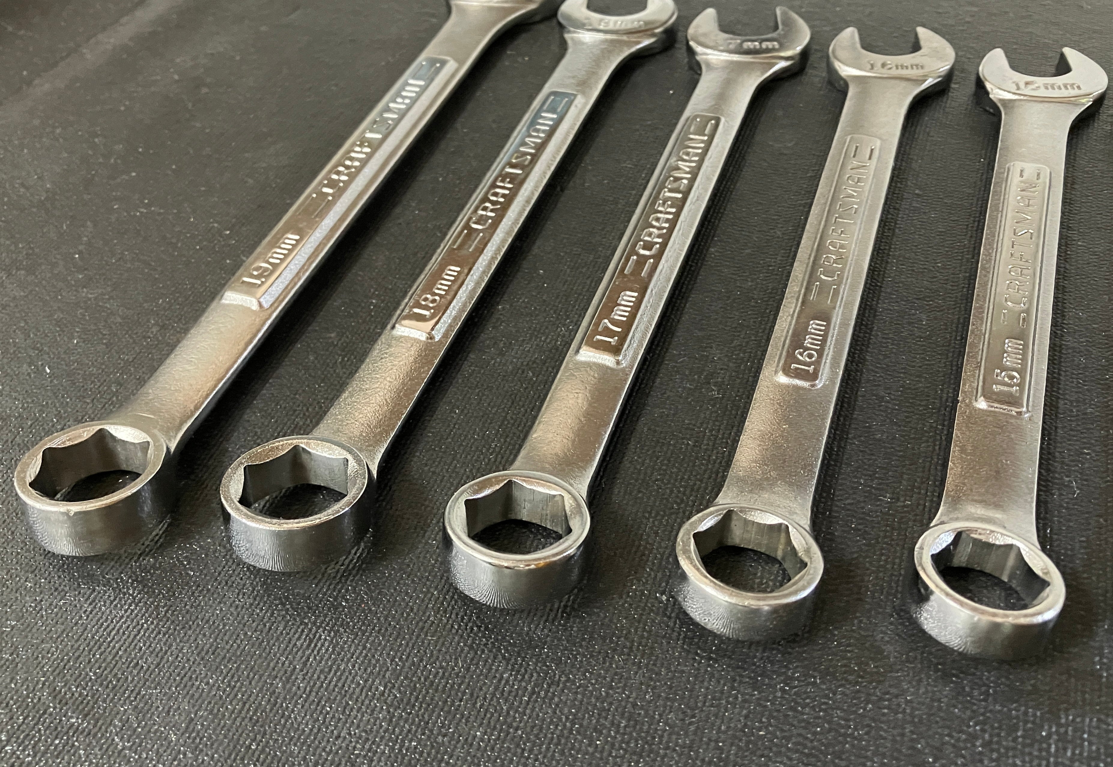 Vintage Craftsman 14pc Metric 6 Point Combination Wrench Set 6mm 19m Carolina Abbey Tools