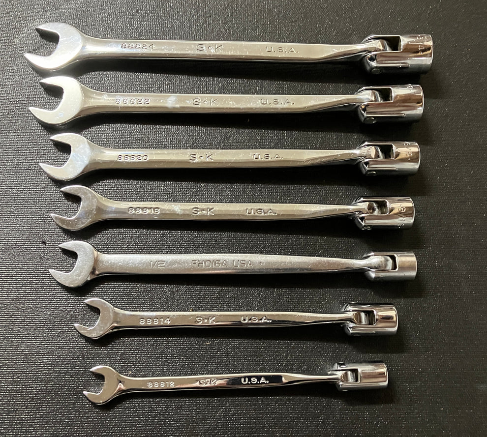 SK SAE 7pc Saltus Wrench Set 3/8” To 3/4” USA – Carolina Abbey Tools