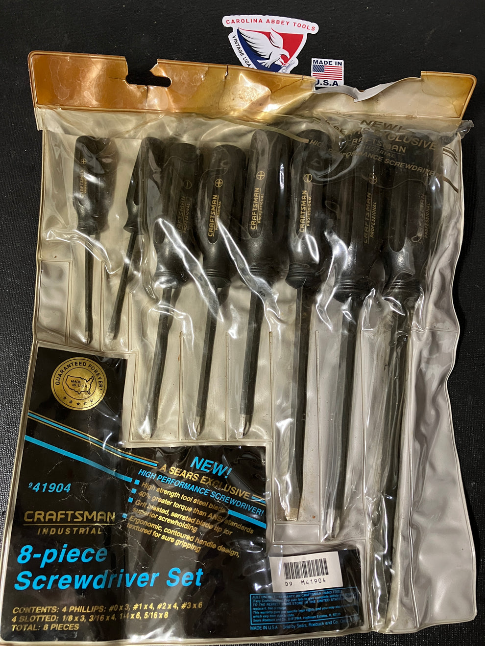 Vintage Craftsman Industrial 8pc Screwdriver Set 41904 USA – Carolina ...
